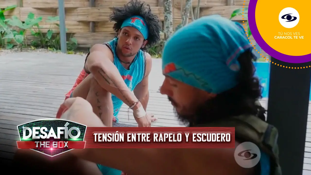 Escudero y Rapelo del Desafío The Box: hay tensión por causa del chaleco de sentencia - CaracolTV