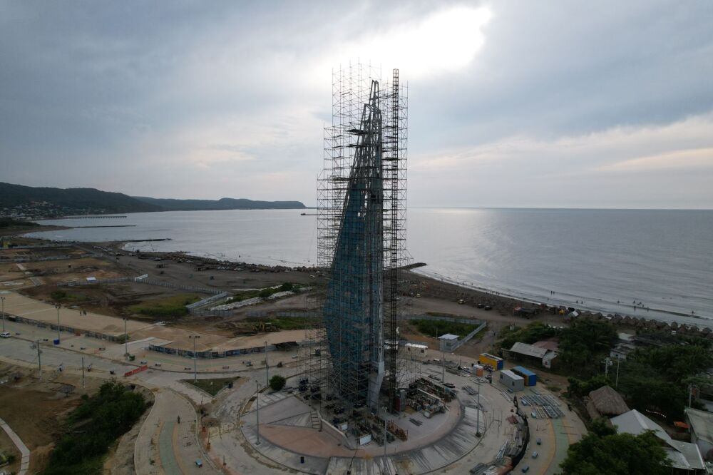 Así va el faro más grande del mundo construido en Puerto Colombia, Atlántico - BluRadio