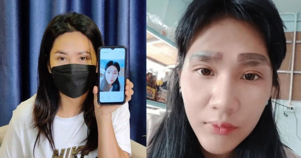 Nipapron Meeking, la mujer viral que quiso tatuarse el rostro y terminó con cuatro cejas - CaracolTV