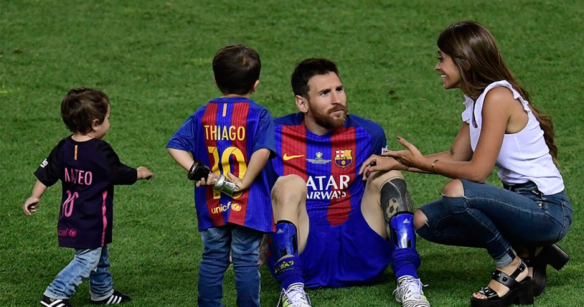 Así fue el emocionante reencuentro de Messi con sus hijos en Barcelona
