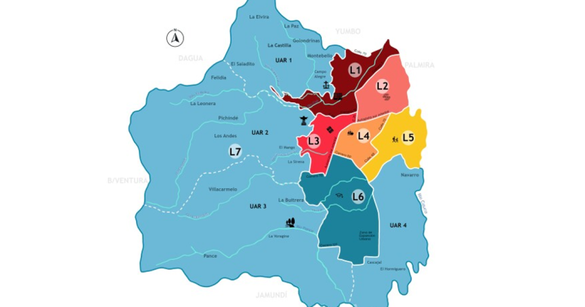 Así sería el nuevo mapa de Cali como distrito: se acaban las comunas y nacen las localidades ...